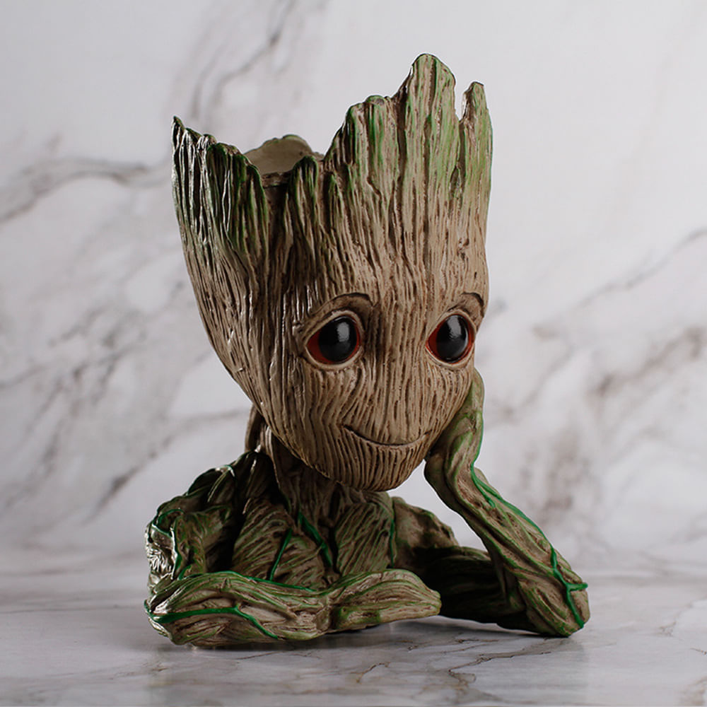 Maceta decorativa Baby Groot Marvel 14cm Pensativo | plazaVea - plazaVea