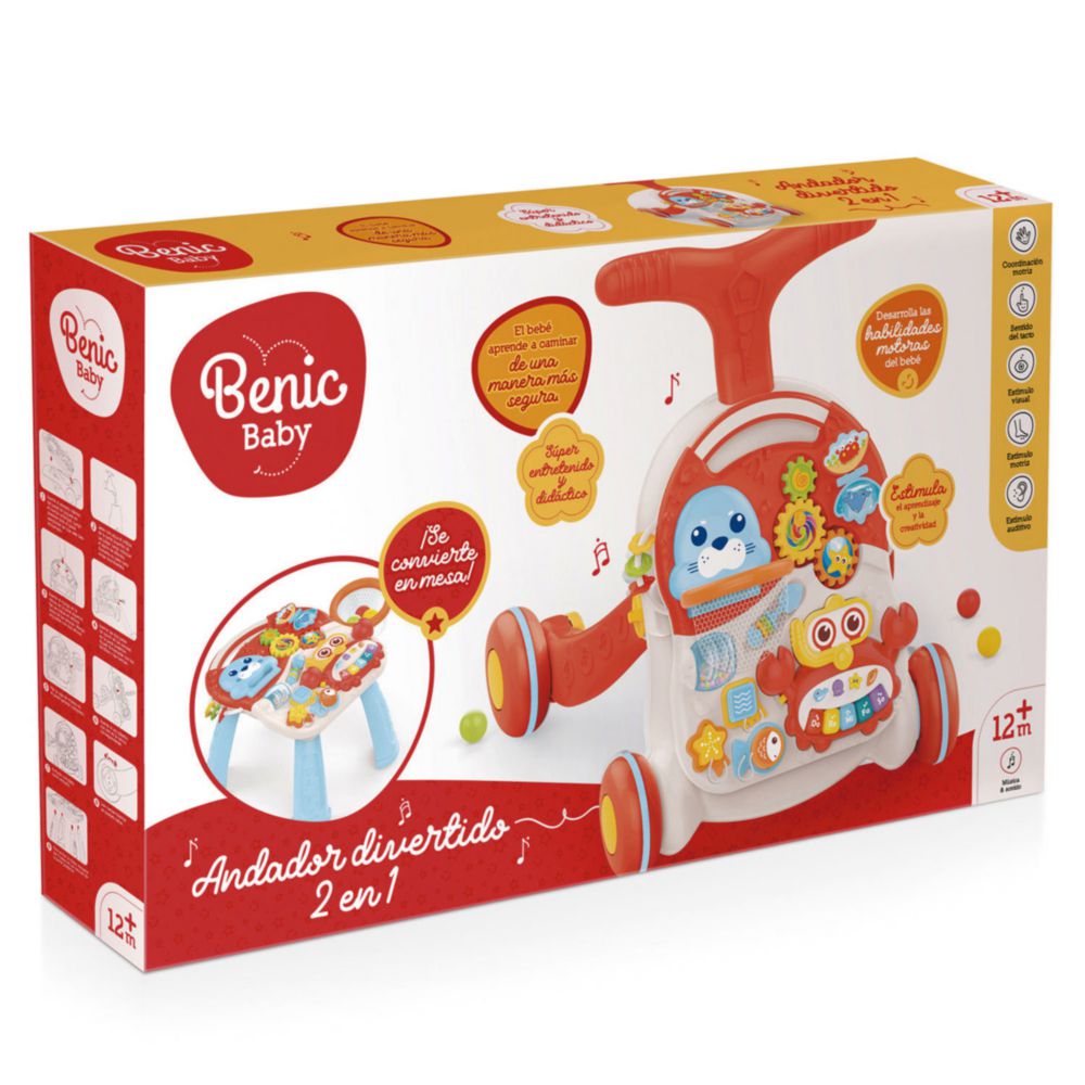 Andador Para Niños Benic Baby 2 En 1 Con Mesa De Aprendizaje | plazaVea ...