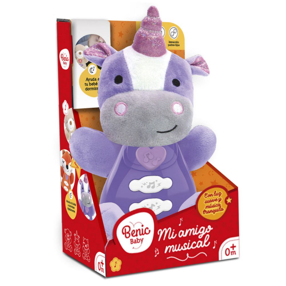 Peluche Unicornio Benic Baby Con Luces Y Sonidos | plazaVea - plazaVea