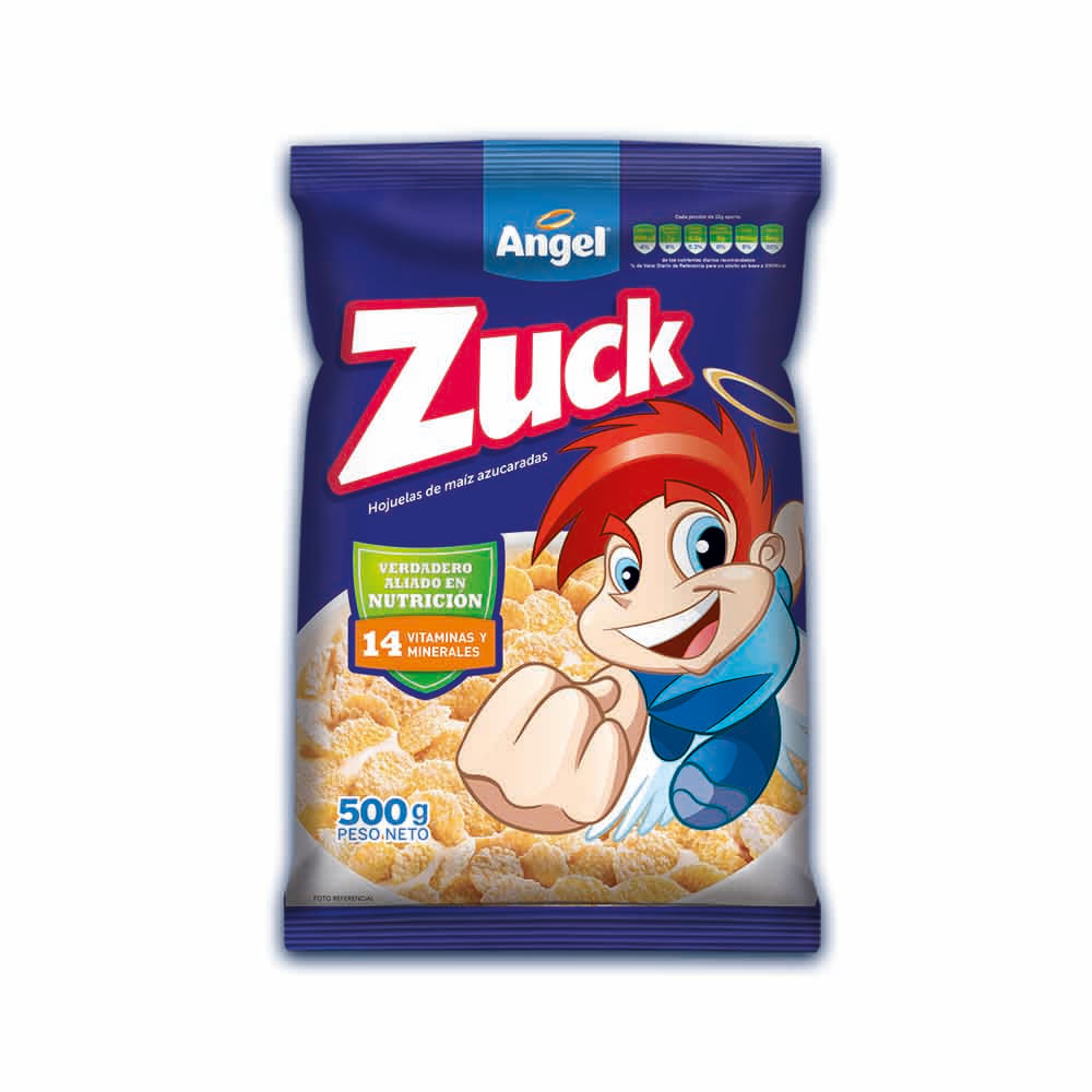 Cereal ANGEL Hojuelas de maíz azucaradas Bolsa 500Gr - Supermercado