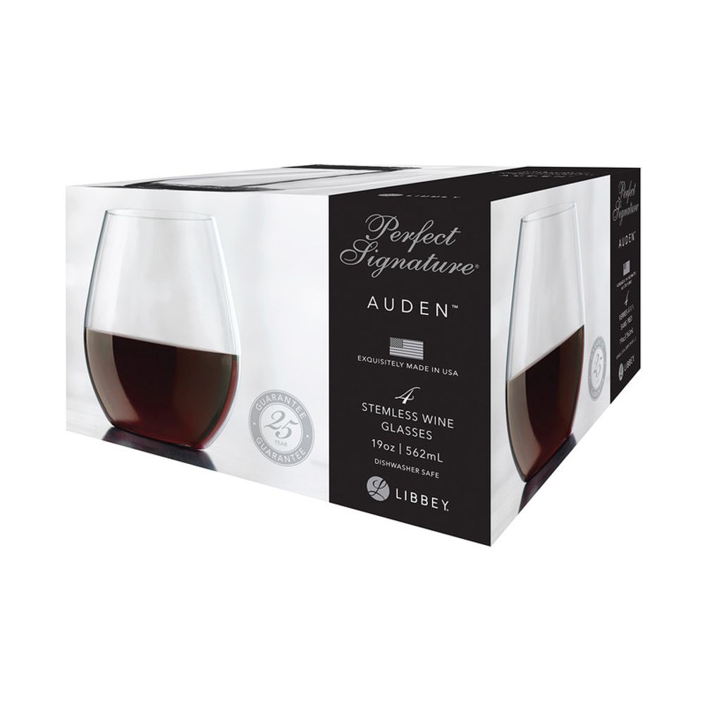 Copa para Vino sin Tallo Libbey Perfect Signature Auden 4 Piezas 562 ml ...