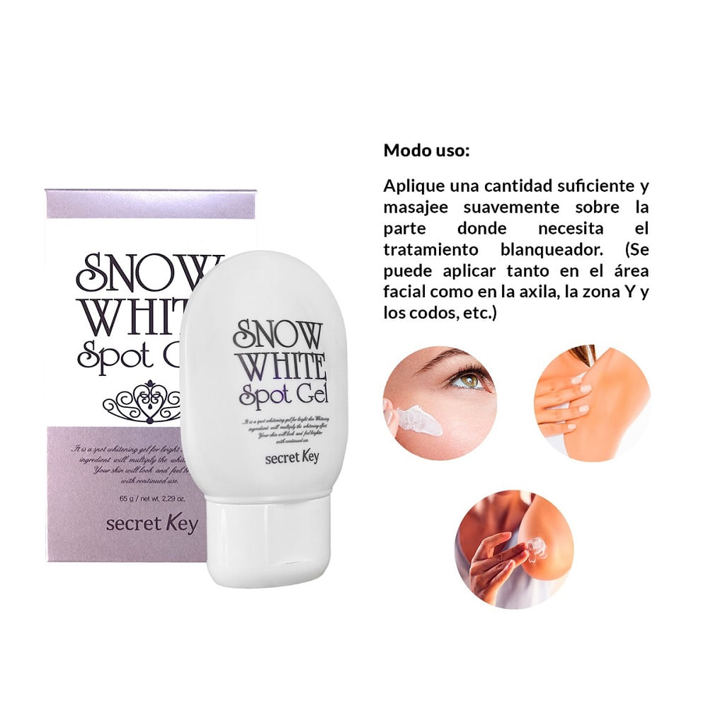 Gel Aclarante Secret Key Snow White Spot 2 unidades | plazaVea - plazaVea