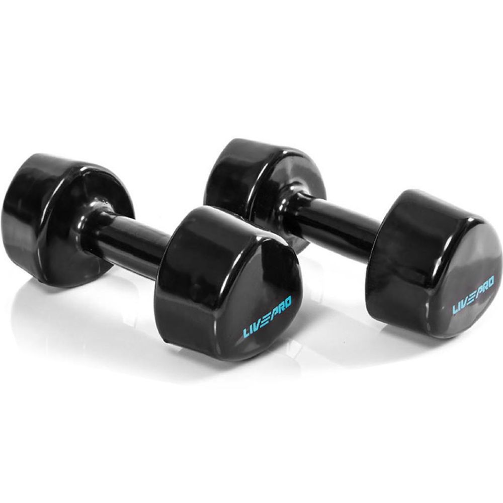 Studio Dumbbell Set de Pesas 8 Kilos x2 Mancuernas Vinilo Live Up ...