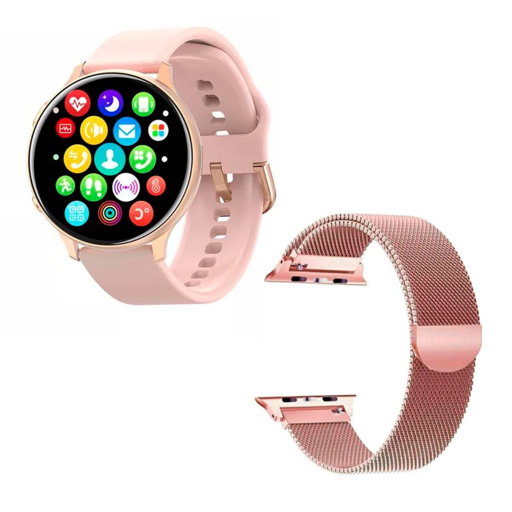 Pack Smartwatch MC66 Ultra Rosa y Correa Acerada Rosa | plazaVea - plazaVea
