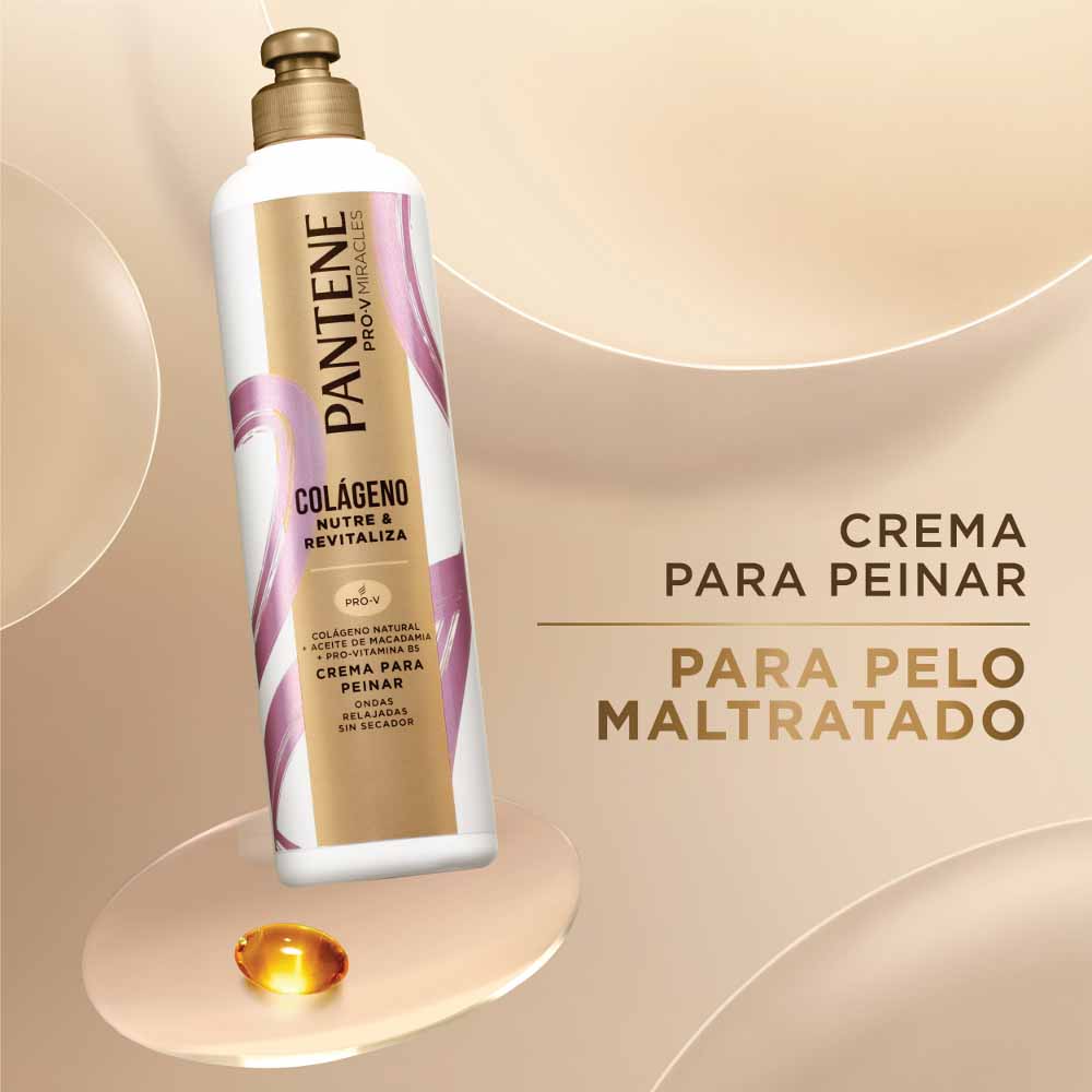 Crema para Peinar PANTENE Pro-V Miracles Colágeno Nutre & Revitaliza ...