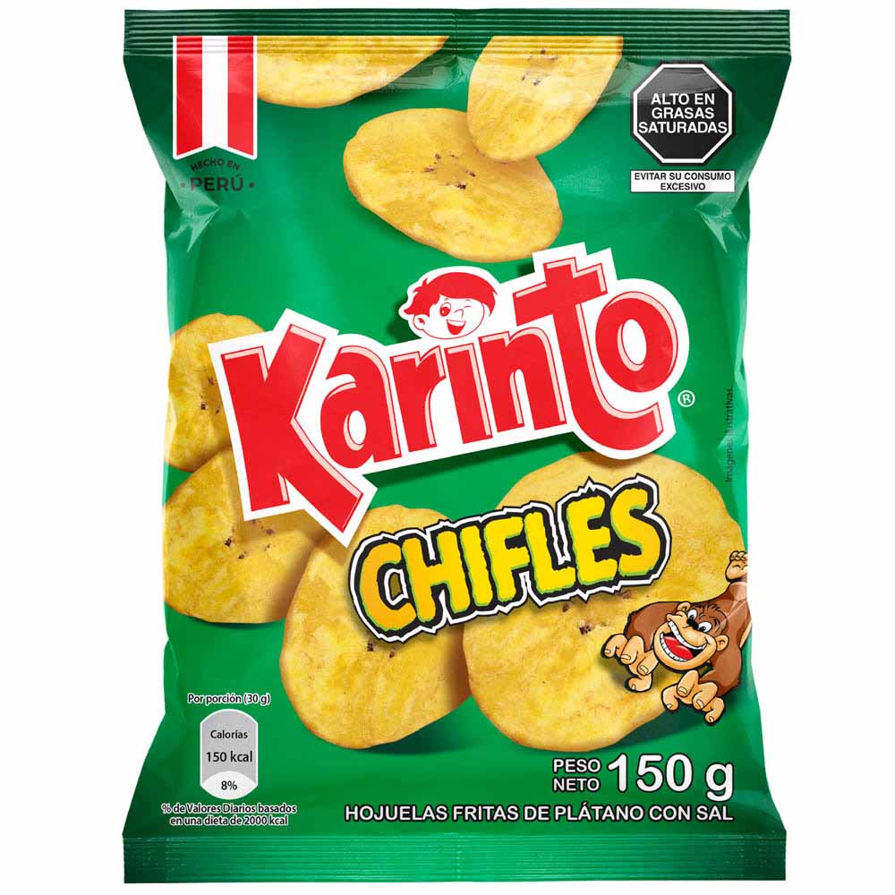 Chifles Salado KARINTO Bolsa 150g | plazaVea - Supermercado