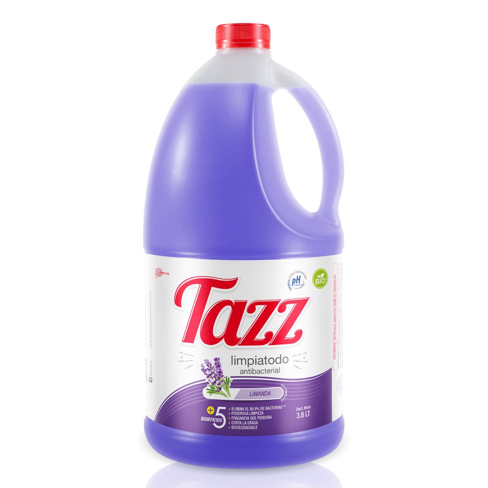 Limpiatodo Antibacterial Tazz Aroma Lavanda Galón 3800 ml | plazaVea ...