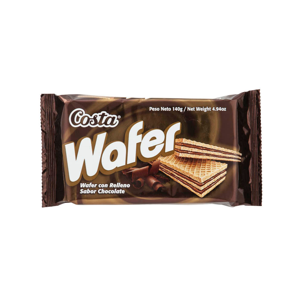 Wafer COSTA Chocolate Paquete 140g - Supermercado