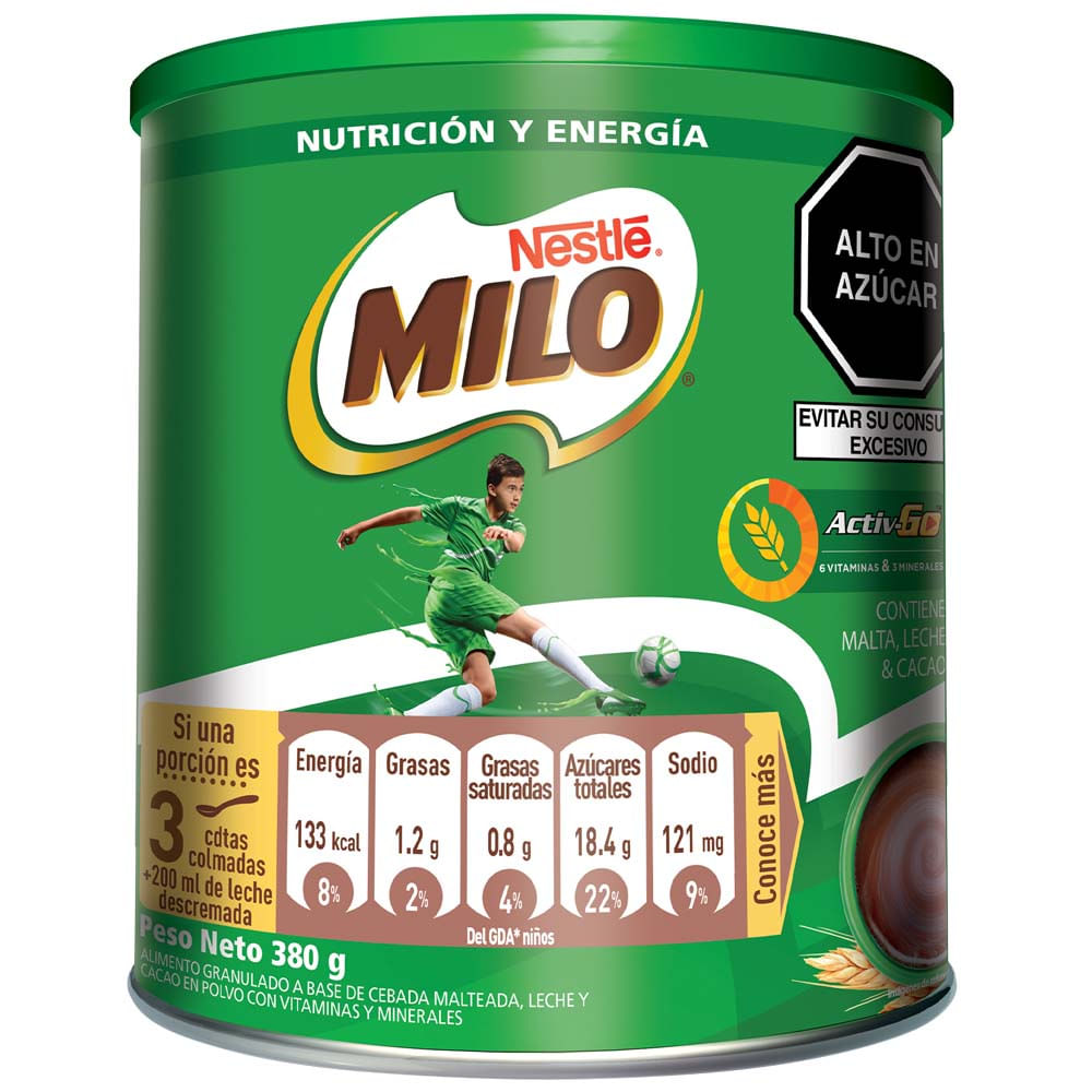 Fortificante Granulado MILO Activ-Go Lata 380g | plazaVea - Supermercado