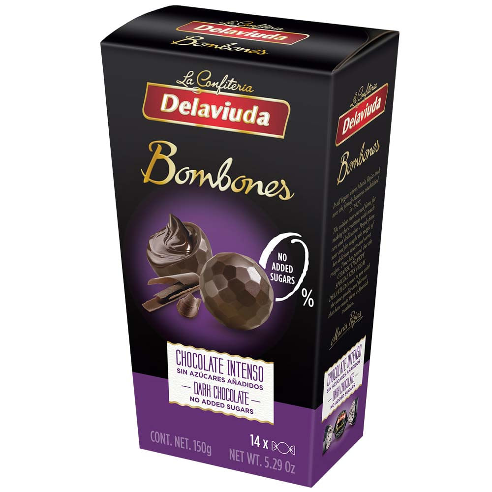 Bombones de Chocolate DELAVIUDA sin Azúcar Caja 150g | plazaVea ...