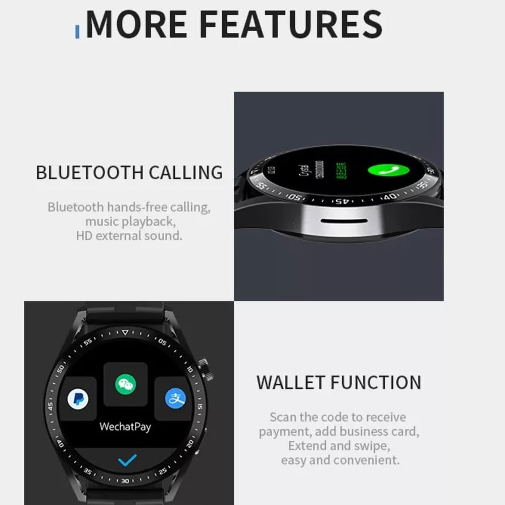 Smartwatch Hands Up HW28 Negro Acuatico Gps Siri Nfc | plazaVea - plazaVea