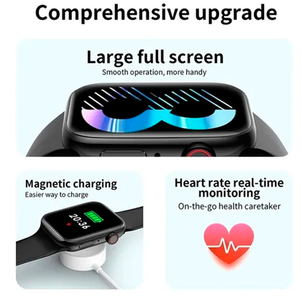 Smartwatch Serie 8 Nuevo T900 Pro Max L 2.0 Negro | plazaVea - plazaVea