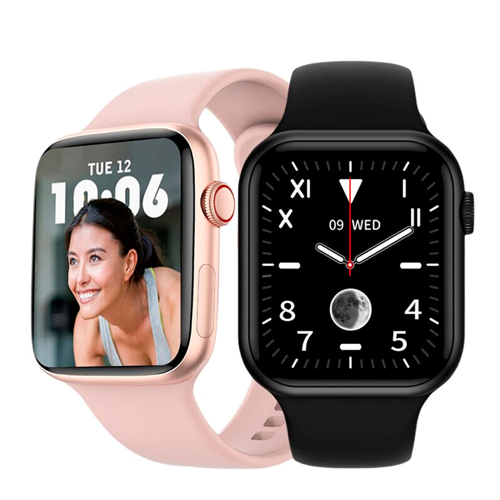 Pack Smartwatch Serie 8 Nuevo T900 Pro Max L 2.0 Negro y Rosa | plazaVea - plazaVea