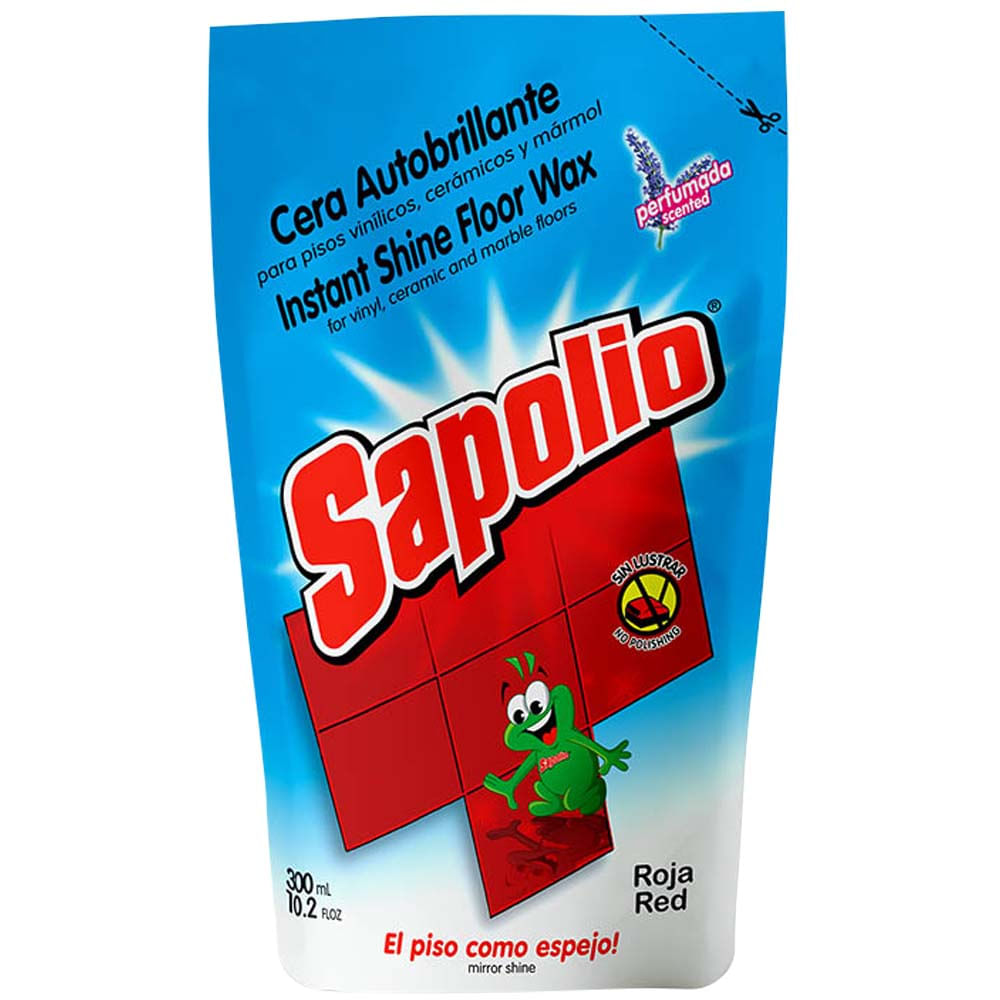 Cera Autobrillante SAPOLIO Rojo Doypack 300ml | plazaVea - Supermercado