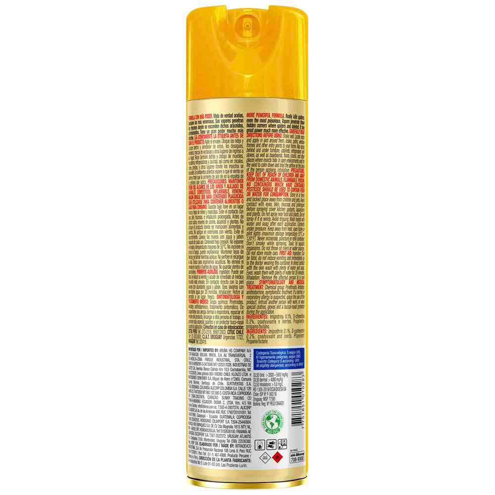 Insecticida Aerosol SAPOLIO Mata Arañas Frasco 360ml | plazaVea - plazaVea