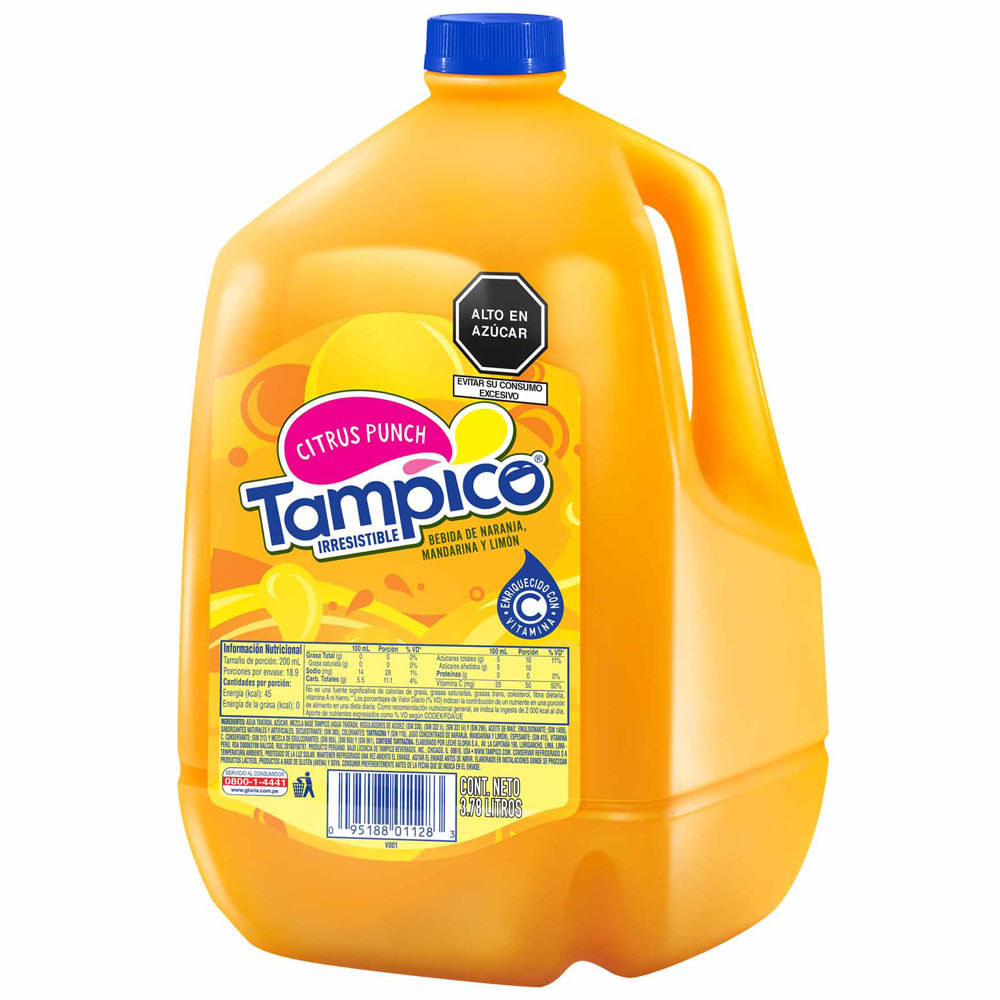 Bebida TAMPICO Citrus Punch Galonera 3.78L | plazaVea - Supermercado