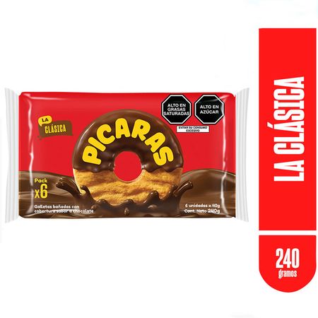 Galletas PICARAS Clásicas Paquete 6un | plazaVea - Supermercado