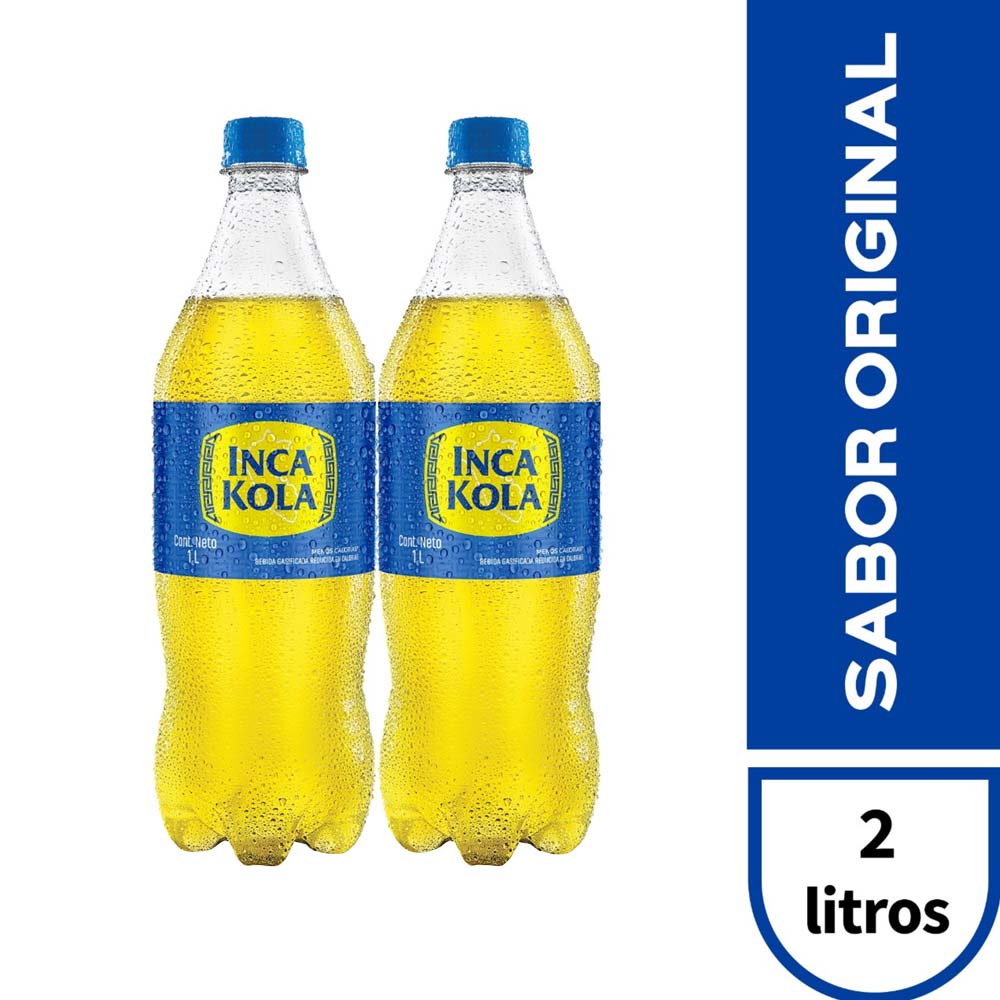 Pack Gaseosa INCA KOLA Botella 1L Paquete 2un | plazaVea - Supermercado