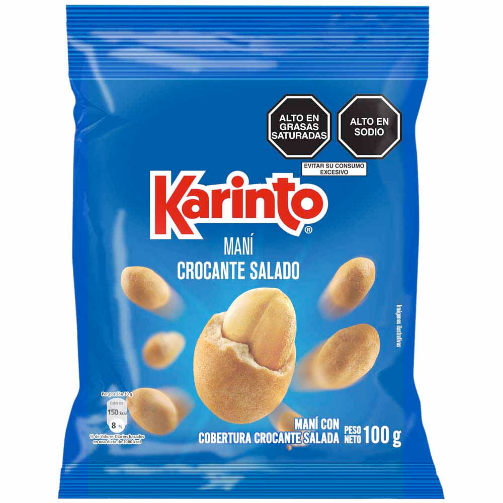 Piqueos KARINTO Maní Engalletado Salado Bolsa 100g | plazaVea ...
