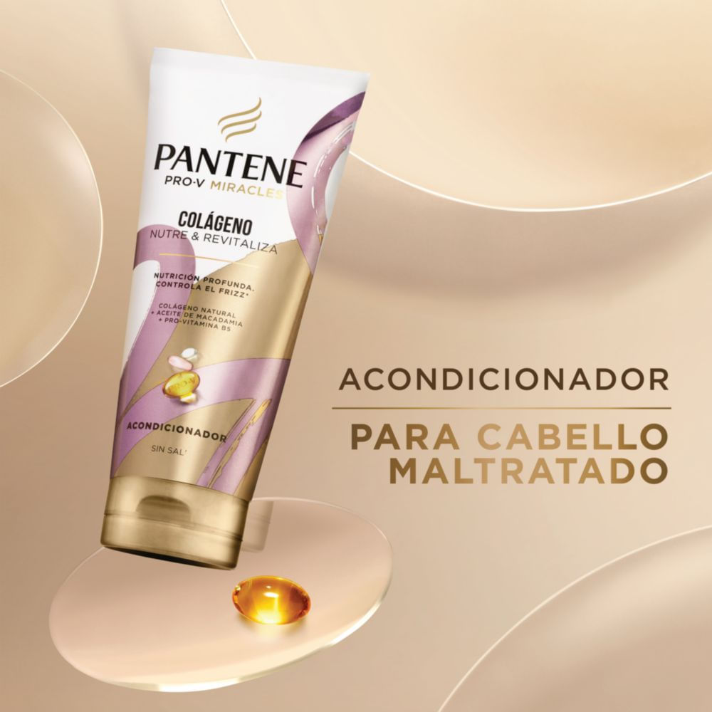 Pack PANTENE Shampoo Colágeno Frasco 300ml + Acondicionador Colágeno Frasco 250ml | plazaVea ...