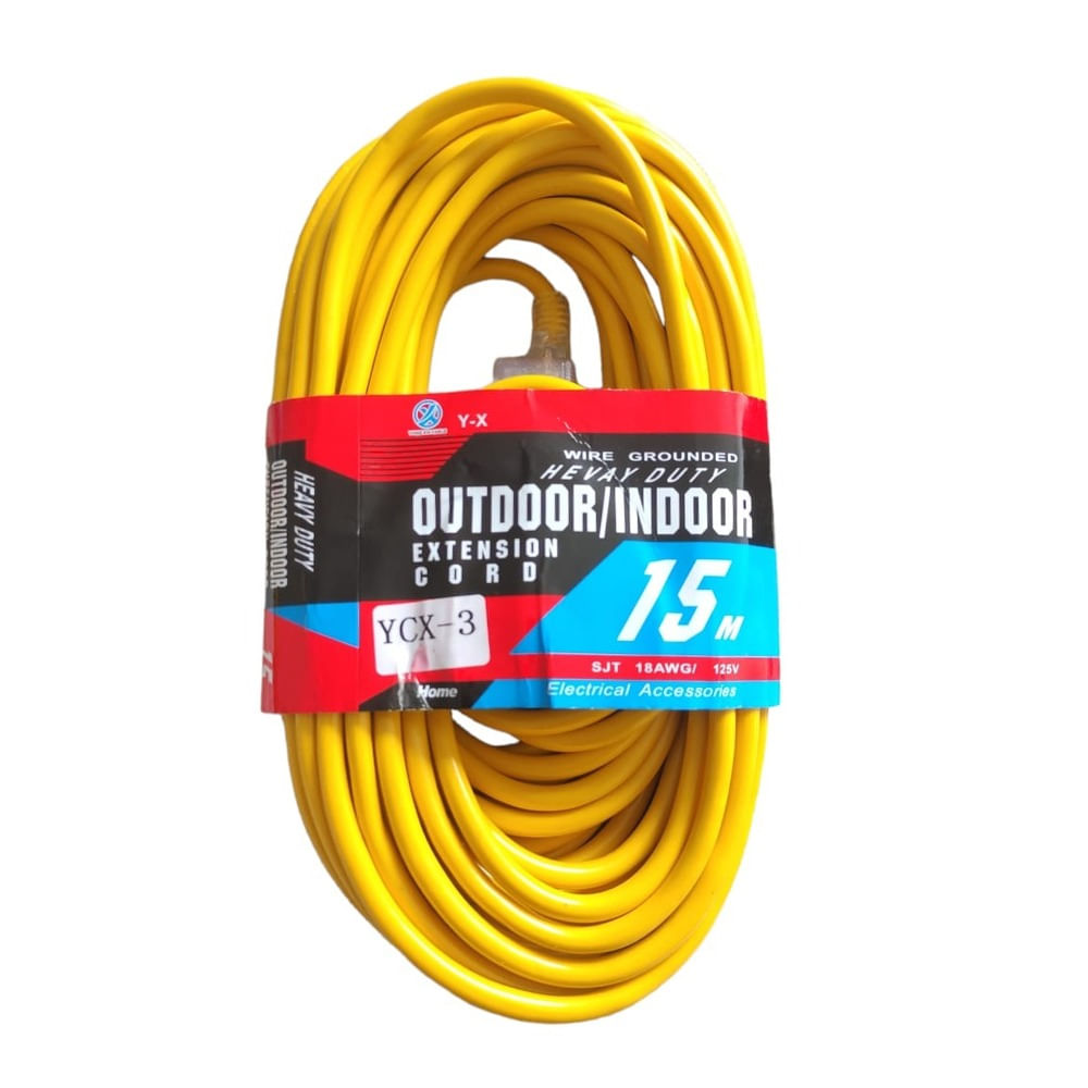 Extensión Eléctrica Cable Vulcanizado de 3 Tomas 15 Metros AWG 8 ...