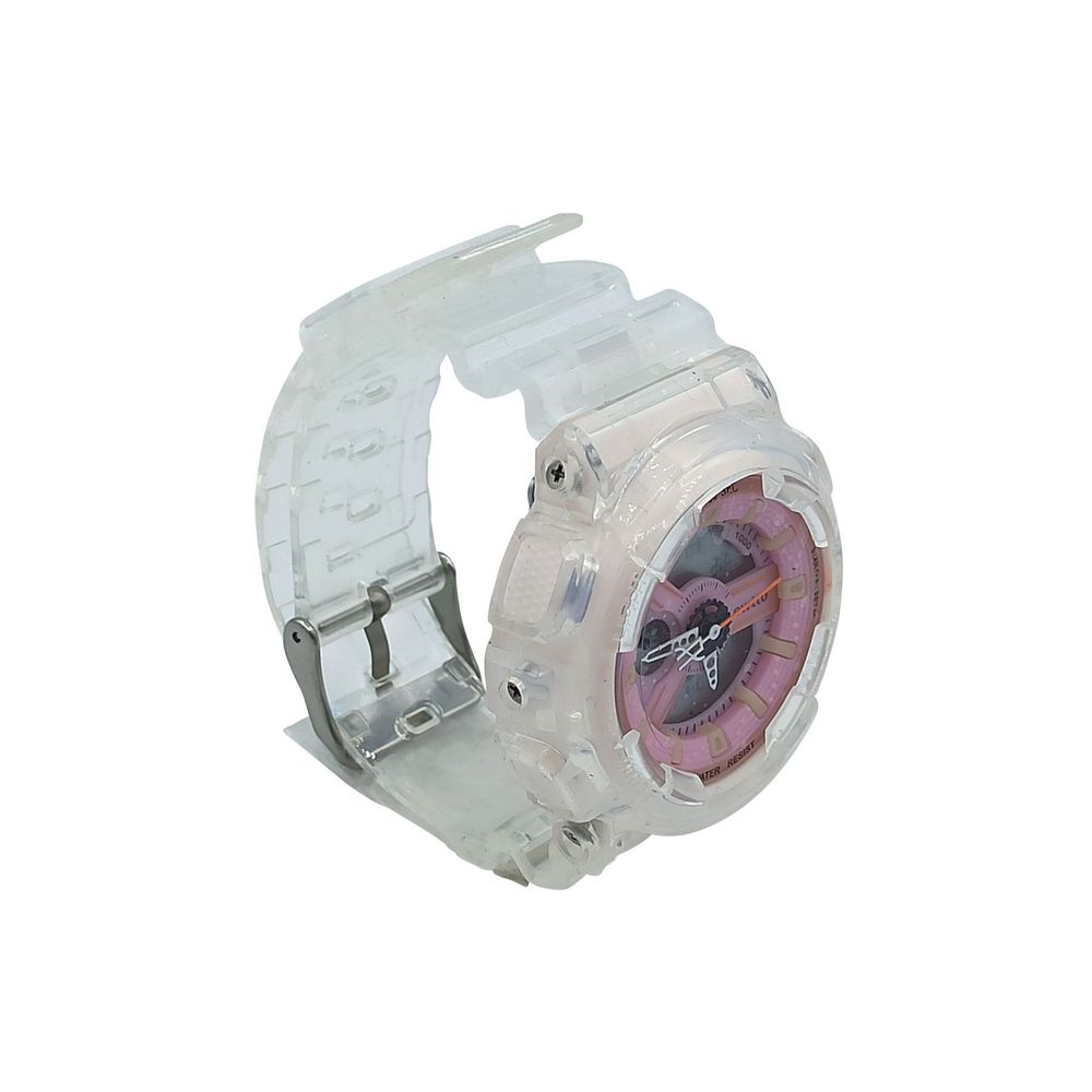 Reloj Ewtto Digital Blanco con Rosado | plazaVea - plazaVea