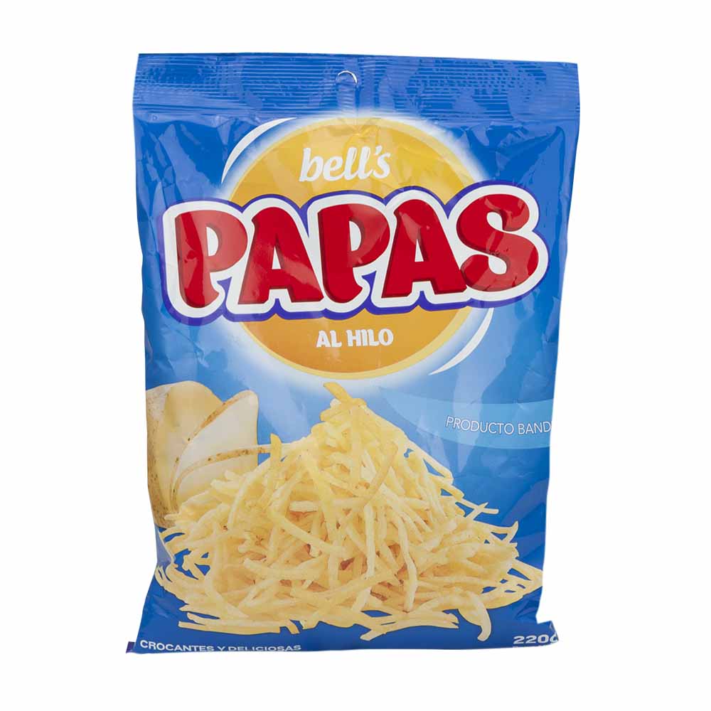 Piqueo BELL'S Papas al hilo Bolsa 220Gr - Supermercado