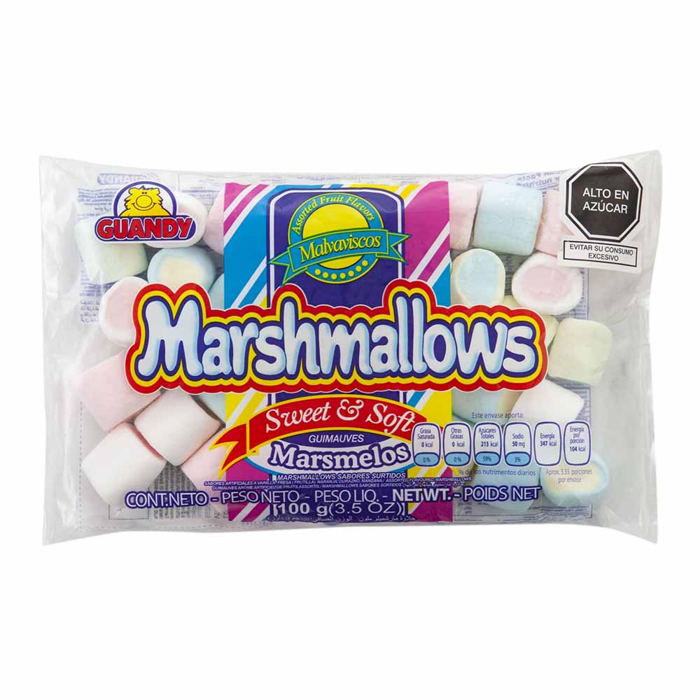 Marshmallow GUANDY Bicolor Bolsa 100g | plazaVea - Supermercado