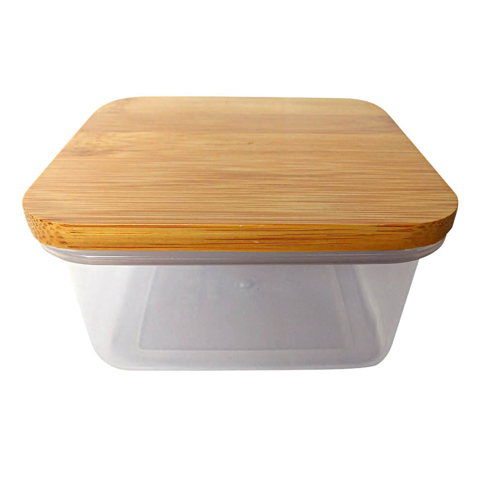 Tapper Deco Home Hermético Redondo Con Tapa Bamboo 400ml Plazavea Supermercado