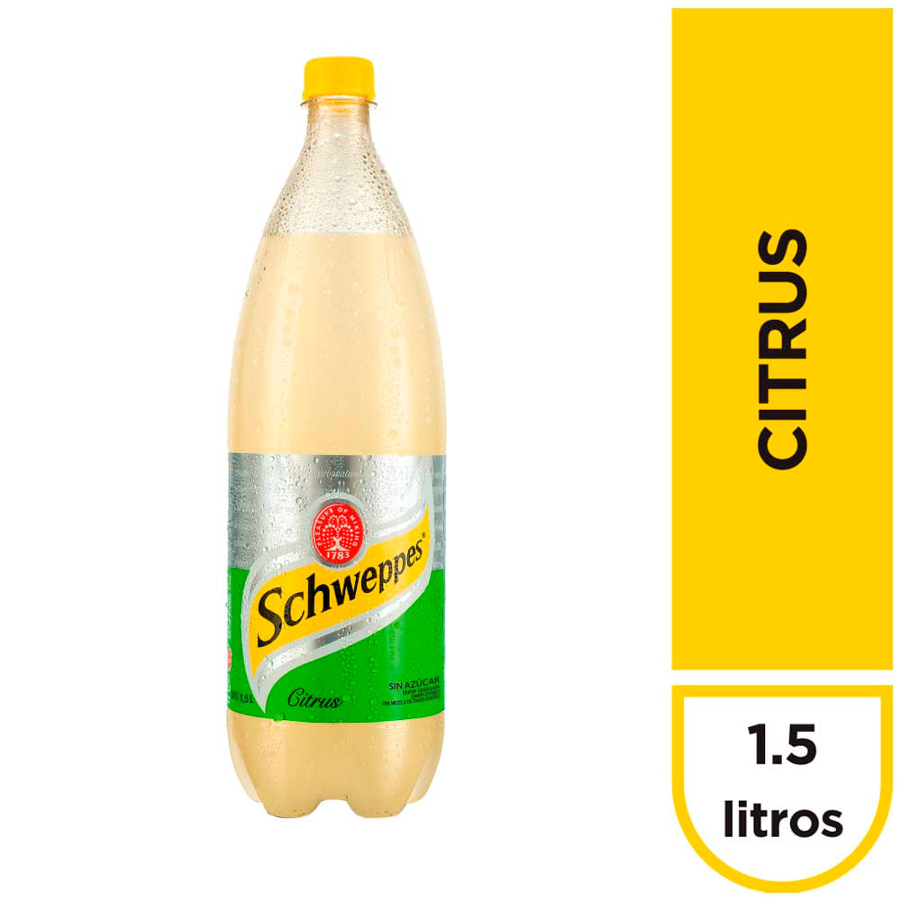 Ginger Ale SCHWEPPES Citrus Botella 1.5L | plazaVea - Supermercado