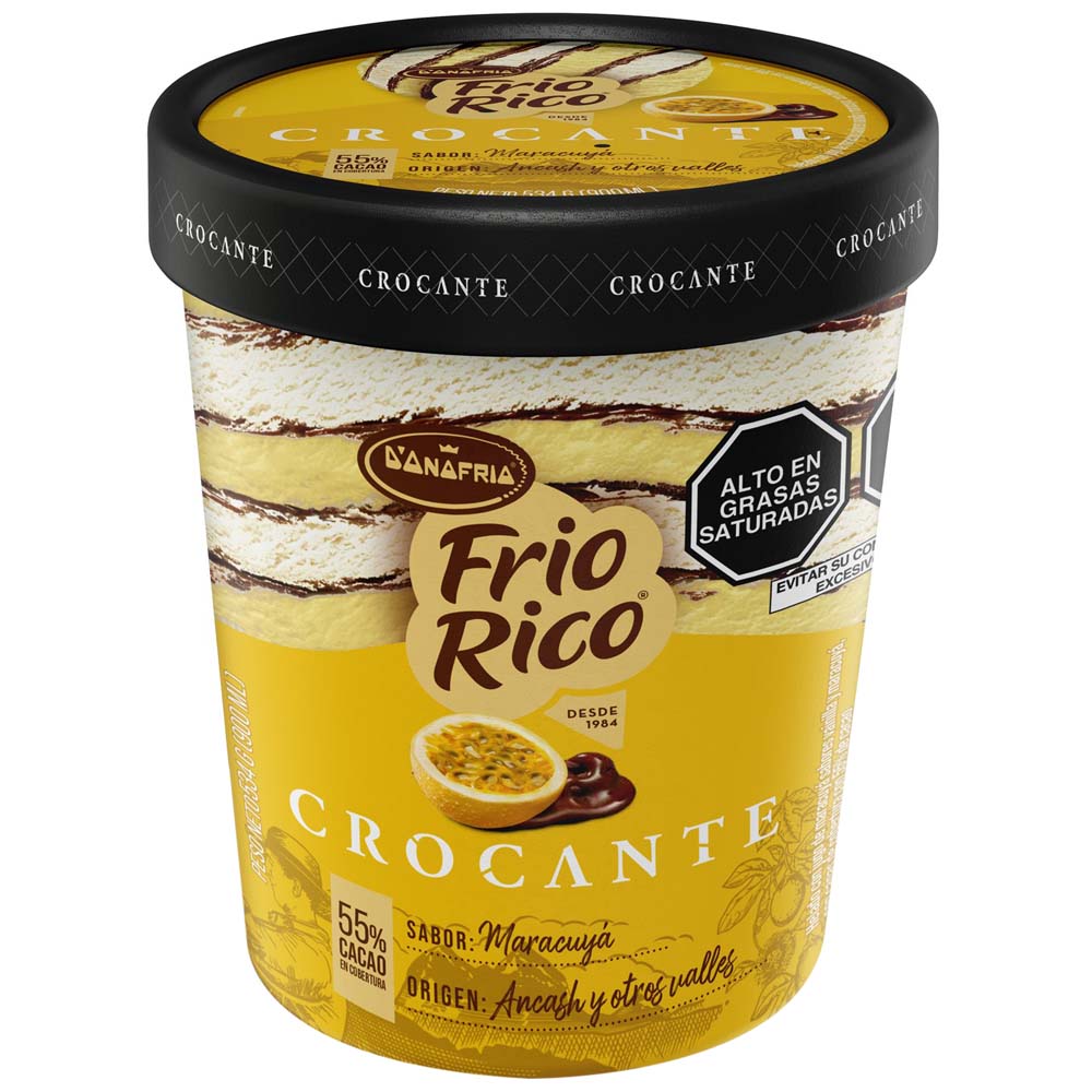Helado Frio Rico D'ONOFRIO Maracuyá Pote 900ml | plazaVea - Supermercado