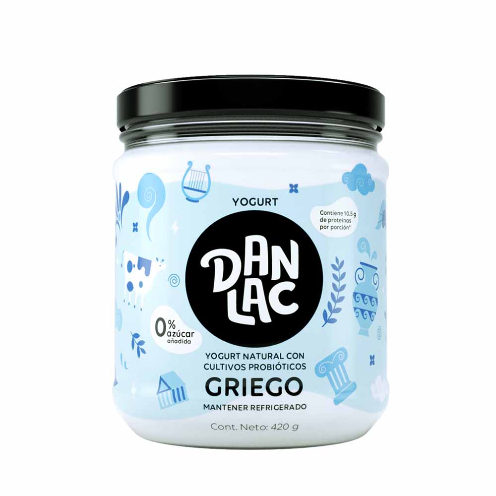 Yogurt Griego DANLAC Cultivos Probióticos Frasco 420g | plazaVea ...