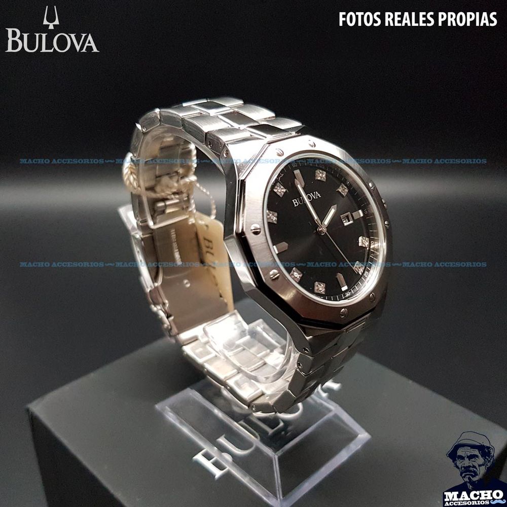 Reloj Bulova Marine Star Diamond 98D103 Para Hombre De Lujo Fecha ...