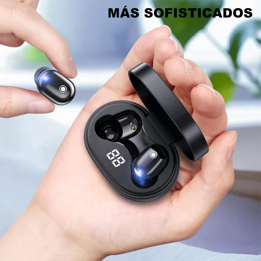Audífonos Inalámbrico Bluetooth TWS E6S Mejorado Plus Música AU240008 Negro | plazaVea - plazaVea