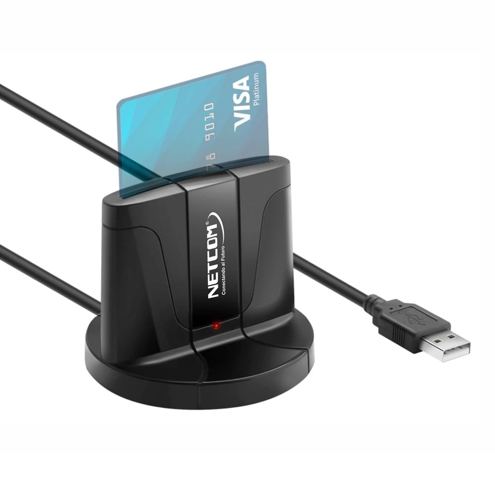 Lector de DNI Electrónico Smart Card NETCOM USB 2.0 | plazaVea - plazaVea