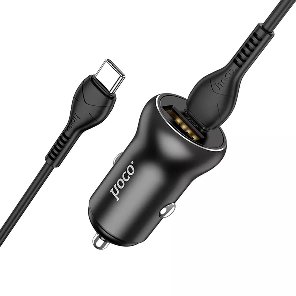 Cargador para Auto Hoco NZ5 Tipo C USB 30w QC3.0 5A con Cable TIPO C | plazaVea - plazaVea