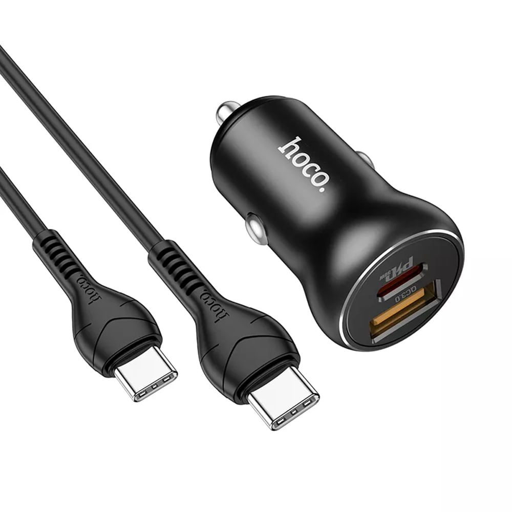 Cargador para Auto Hoco NZ5 Tipo C USB 30w QC3.0 5A con Cable TIPO C | plazaVea - plazaVea