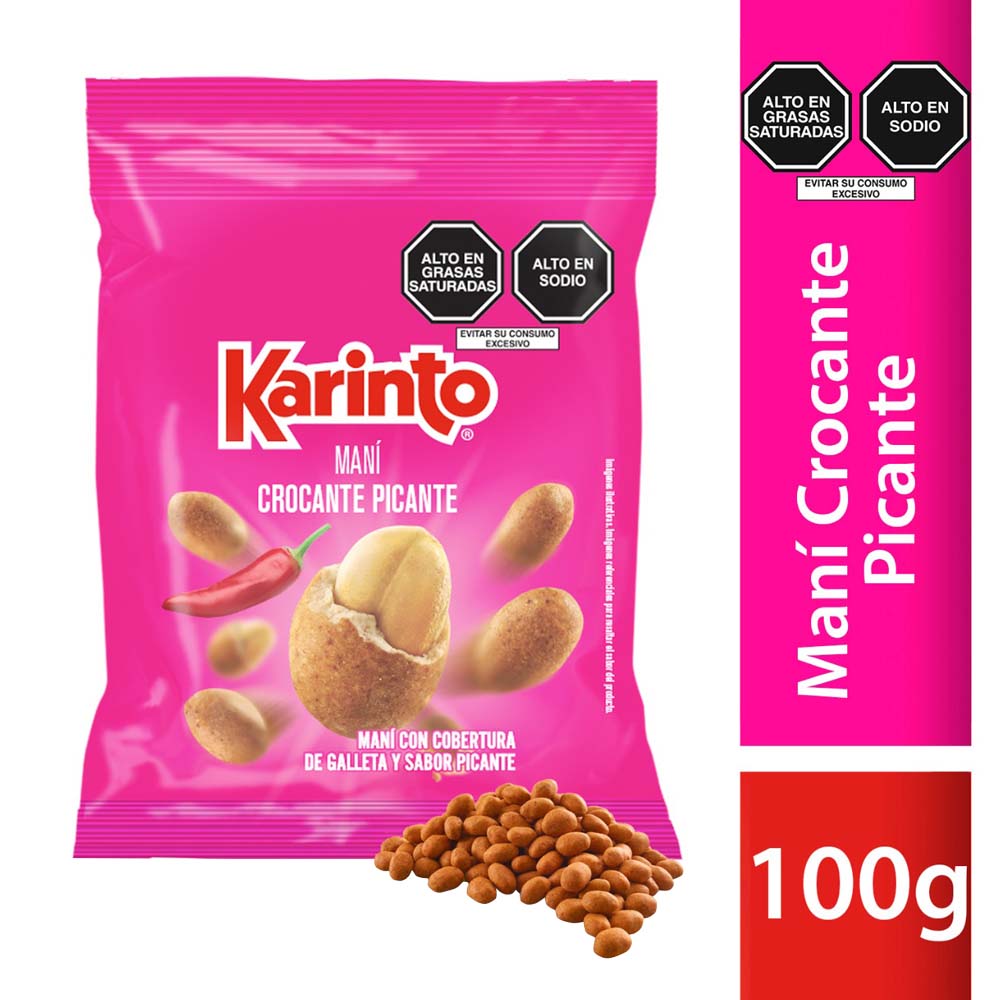 Maní KARINTO Engalletado Picante Bolsa 100g | plazaVea - Supermercado