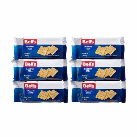 Galletas de Soda BELL'S Paquete 6un - Supermercado