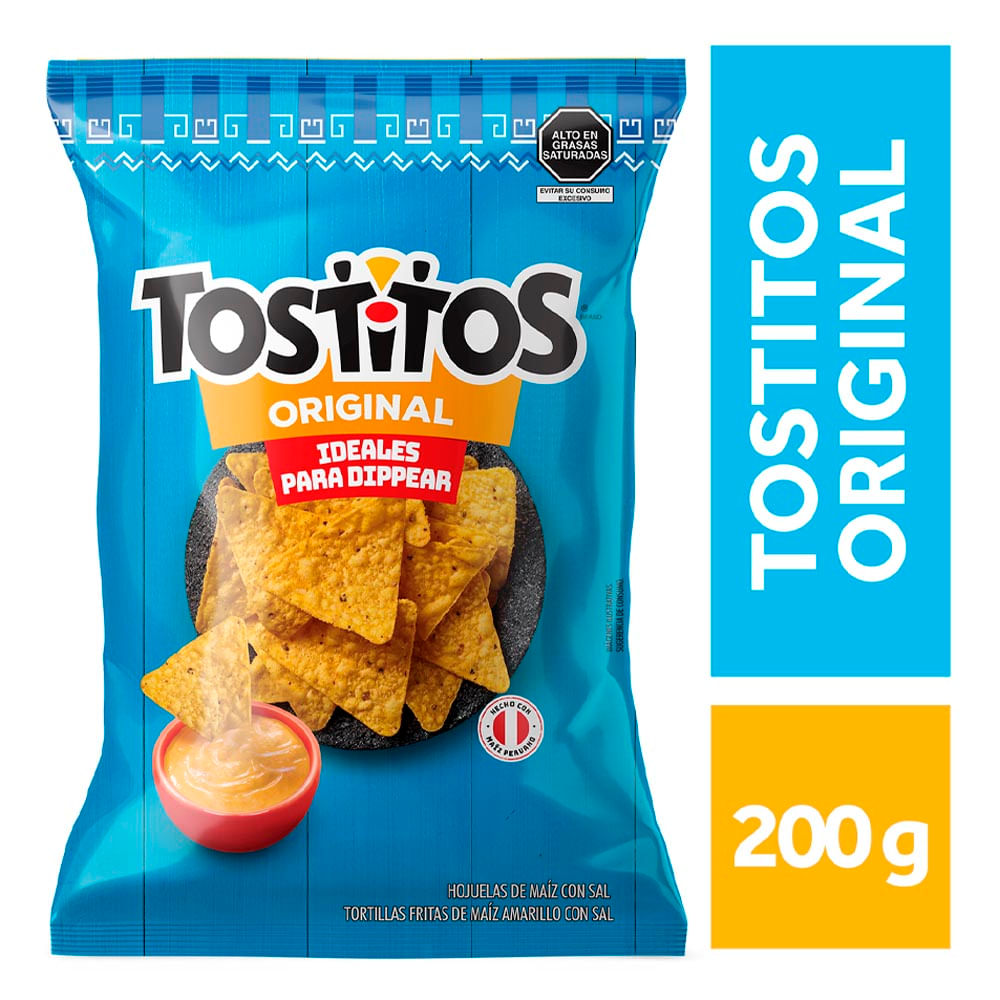 Tortillas de Maíz TOSTITOS con Sal Bolsa 200g | plazaVea - Supermercado