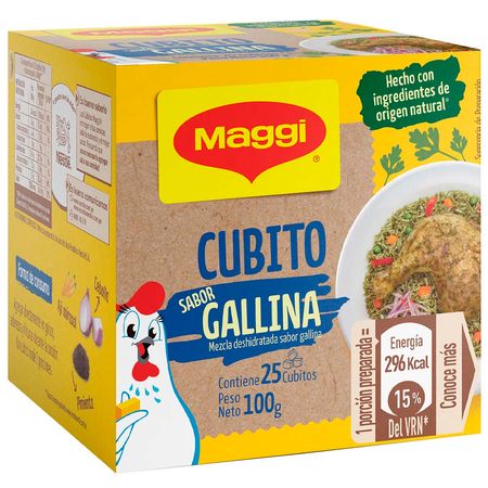 Caldo MAGGI Cubito Sabor Gallina 100g Paquete 25un | plazaVea ...