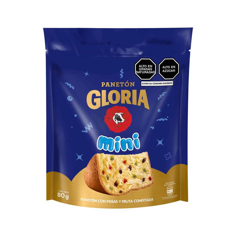 Mini Panetón GLORIA Caja 80g x 48un | plazaVea - plazaVea