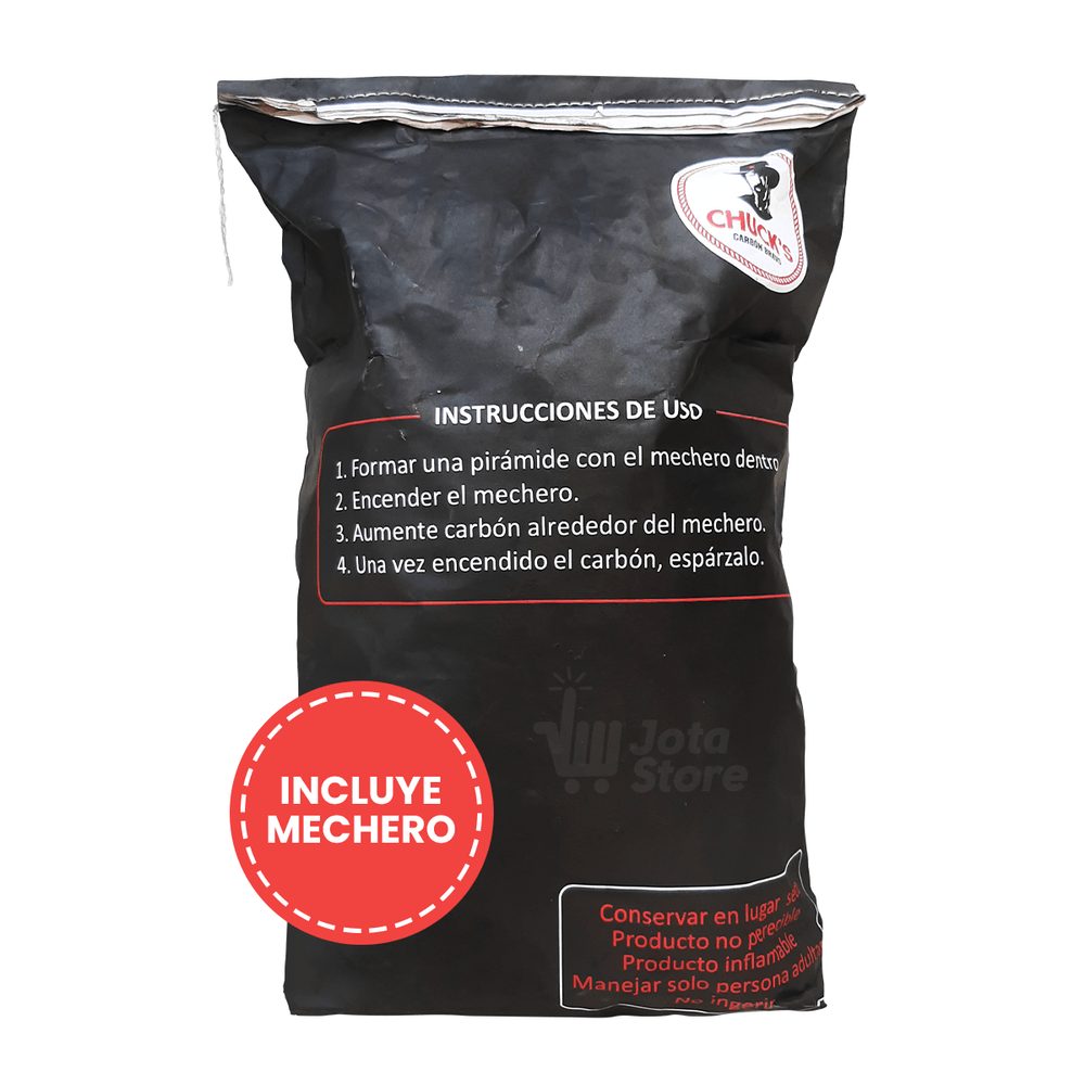 Carbón Vegetal Chuck Bolsa 5kg Carbón Bravo Plazavea Supermercado