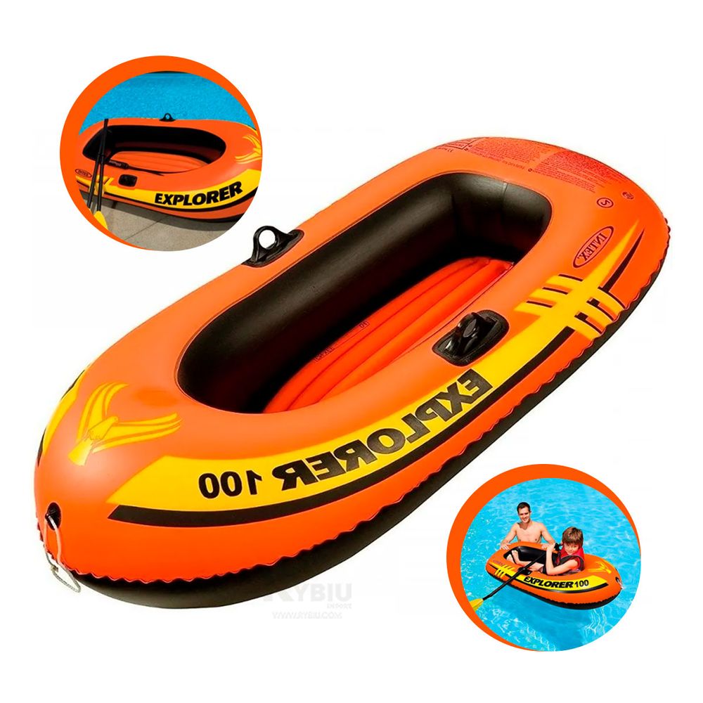 Balsa Inflable Naranja 147 cm x 84 cm x 36 cm | plazaVea - plazaVea