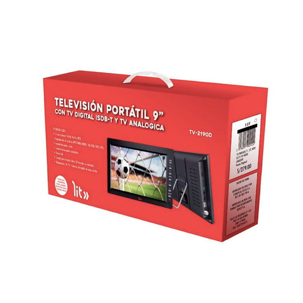 Televisión Portátil Lif 9 con TV Digital y Analógica | plazaVea - plazaVea