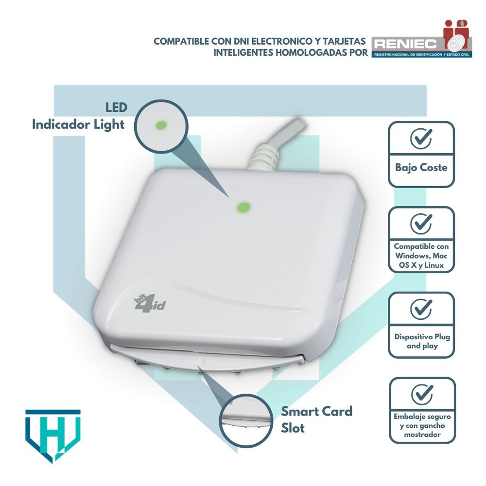 Lector de dni electrónico - mini lector eVO | plazaVea - plazaVea