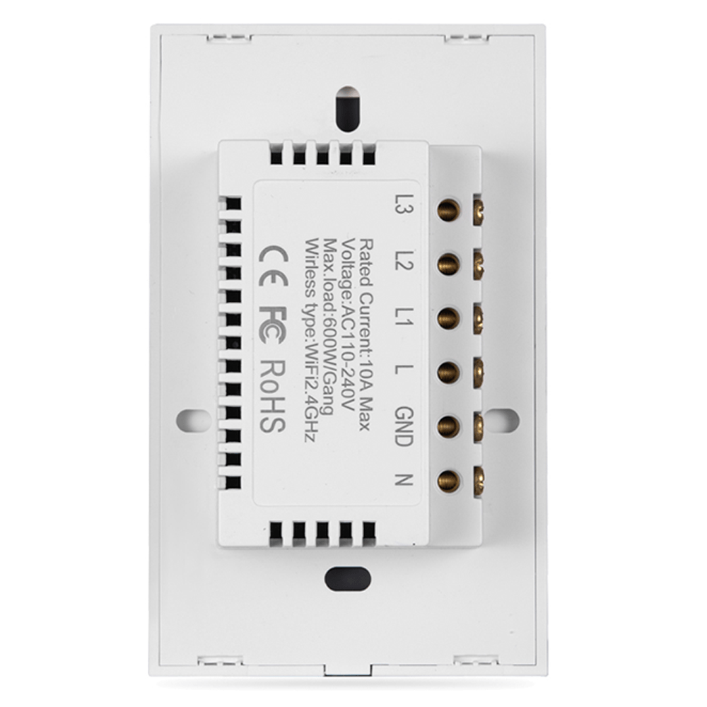 Interruptor Inteligente WiFi Simple 2 Botones Blanco Neutro | plazaVea - plazaVea