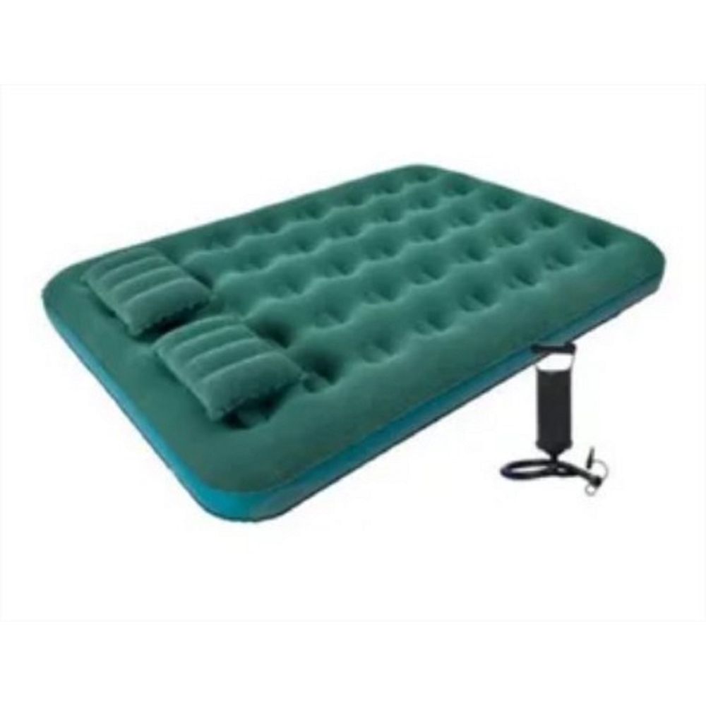 Colchon Inflable 2 Plazas Camping +2 Almohadas+ Bomba | plazaVea - plazaVea