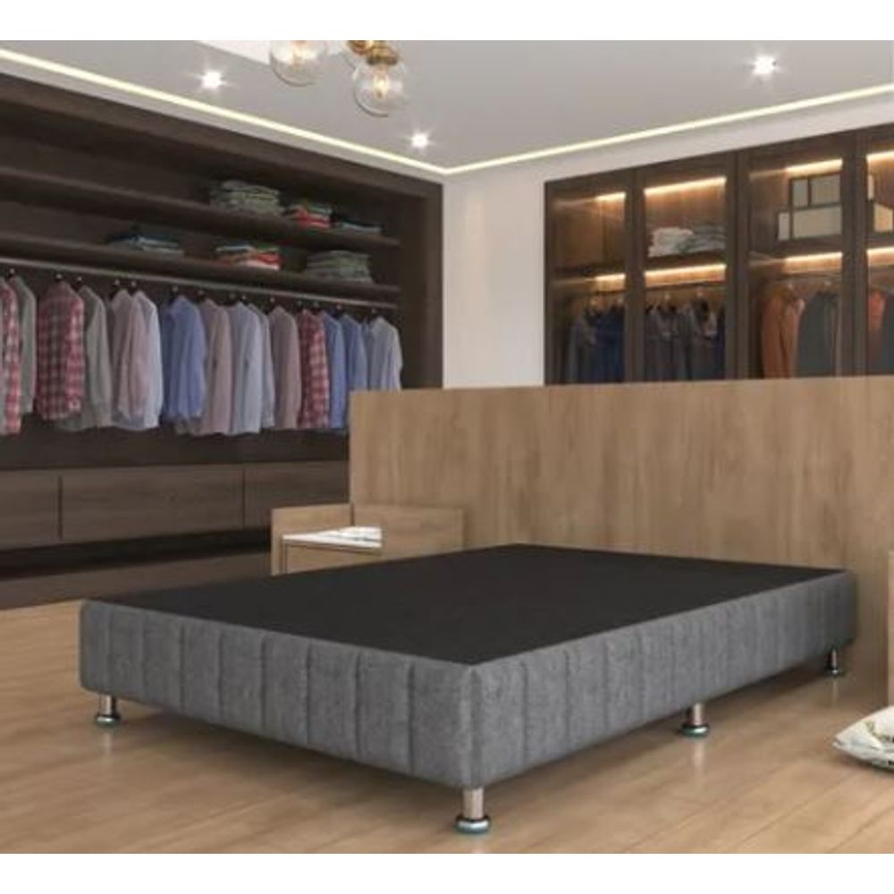 Box Tarima Base Box Wood Lineal 2 Plazas Gris | plazaVea - plazaVea