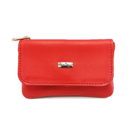 Monedero Mujer 100 Cuero en Rojo Perry Jhan | plazaVea - plazaVea
